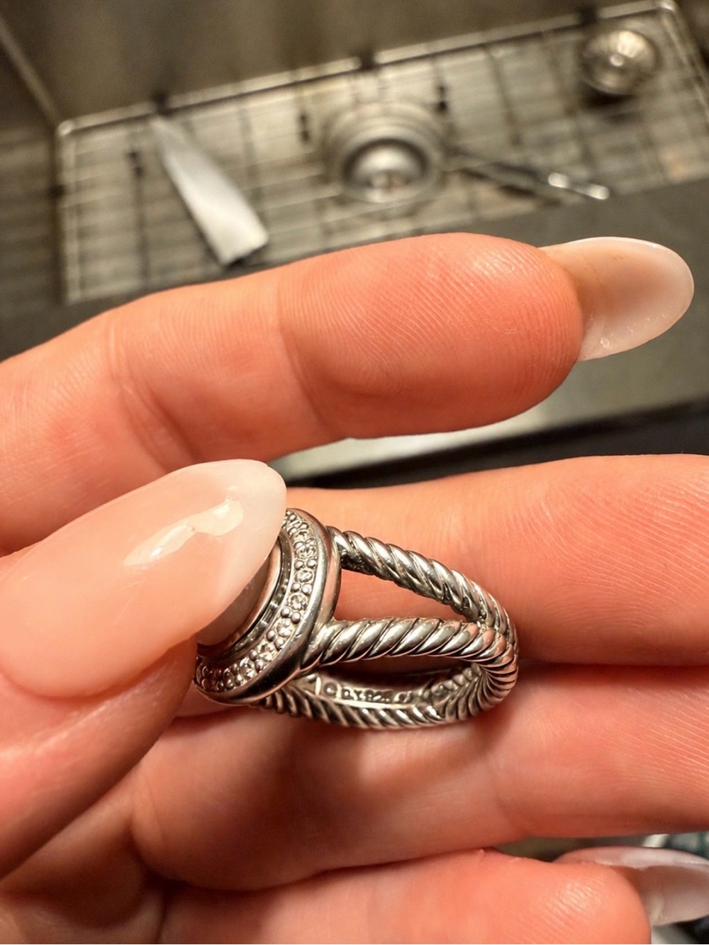 David Yurman | Jewelry | David Yurman Silver Pearl Ring With Twisted ...